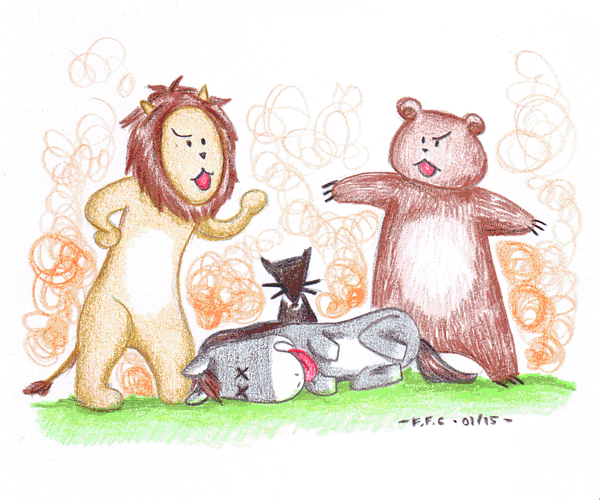 Kumpulan Cerita Dongeng Anak : Kisah Persahabatan Singa dan Beruang