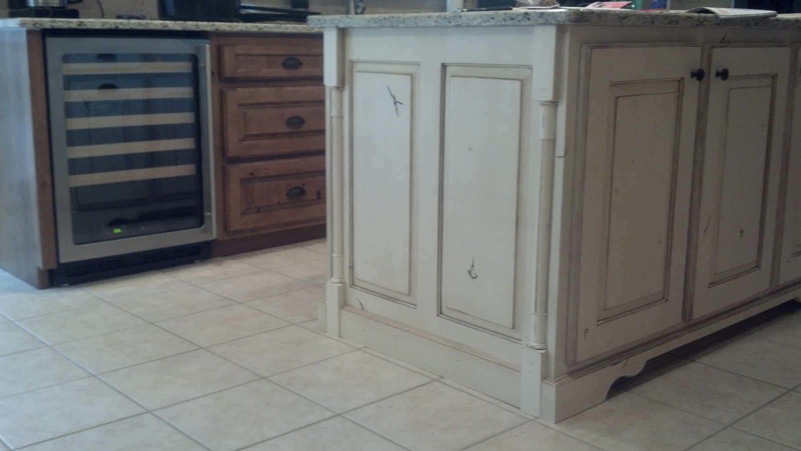Adkisson's Cabinets: White Painted and Distressed Knotty Alder Cabinets