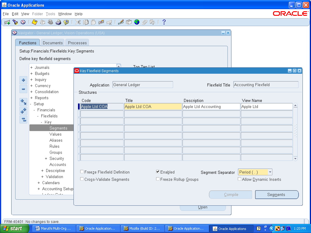 Oracle E-Business Suite R12 Financials: Defining Multi Organization