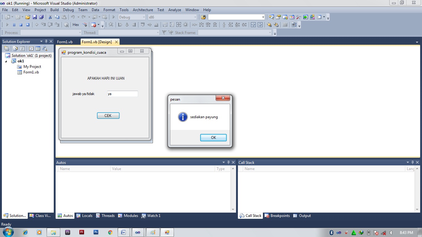 Penggunaan If Dan Else Pada Visual Basic 2010 - mysarudirudi