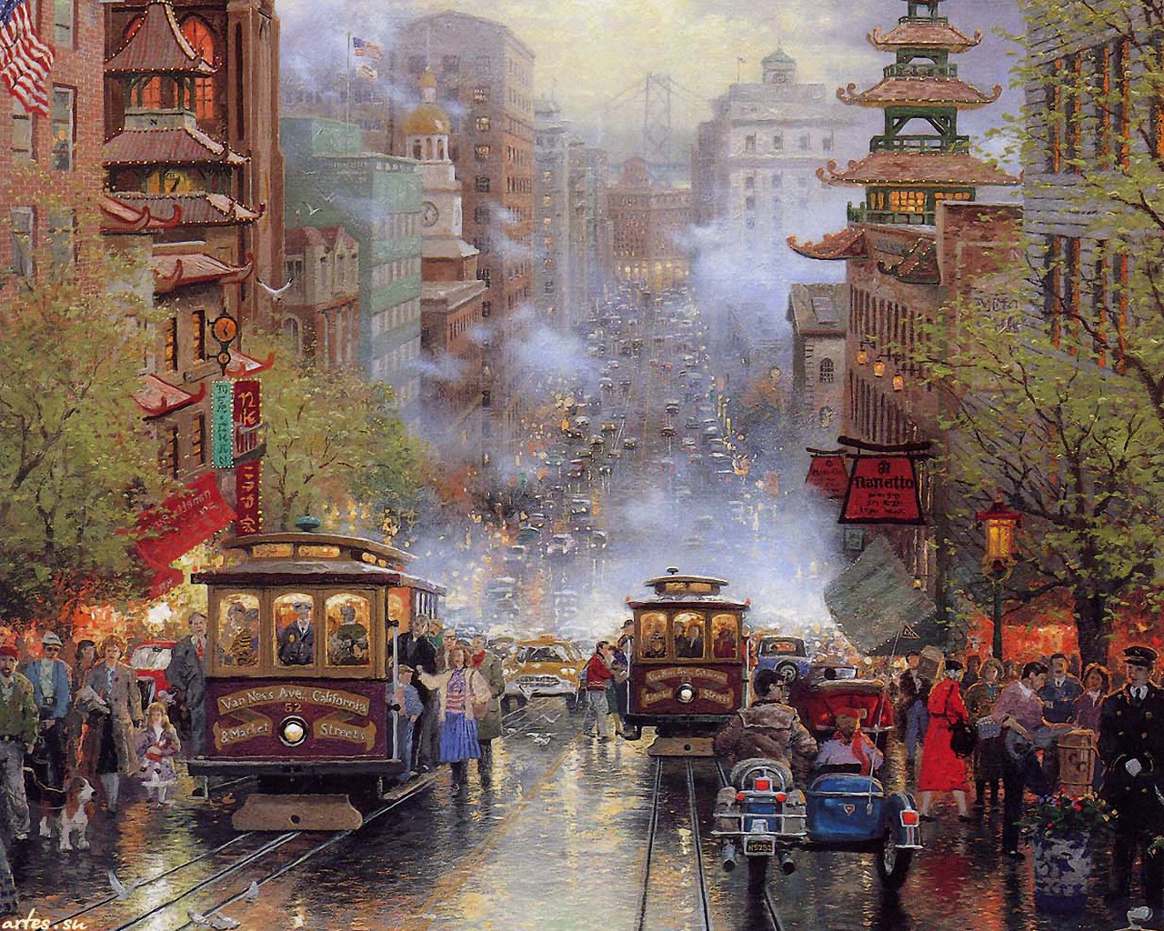 Selección de Paisajes variados de Thomas Kinkade