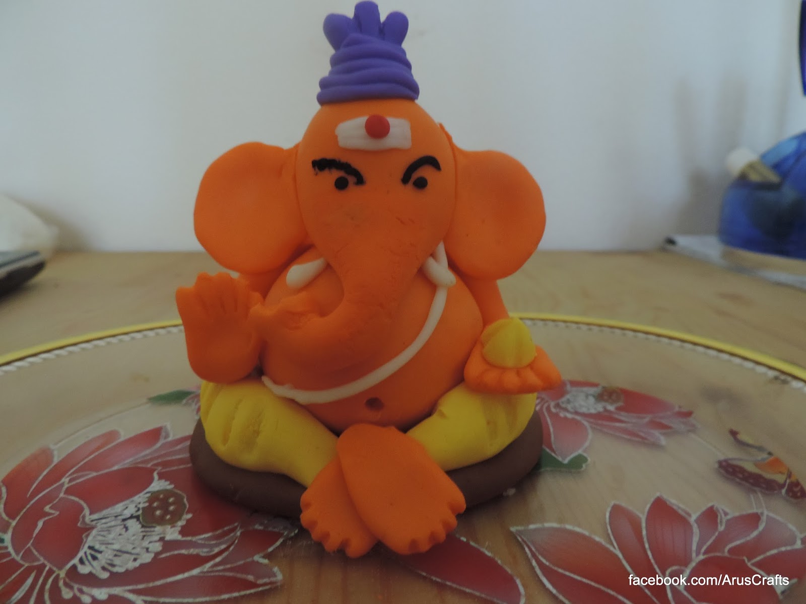 Aru's Crafts: Clay Ganesha