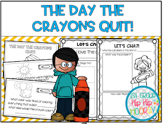 1st Grade Hip Hip Hooray!: The Day the Crayons Quit...Book Companion ...