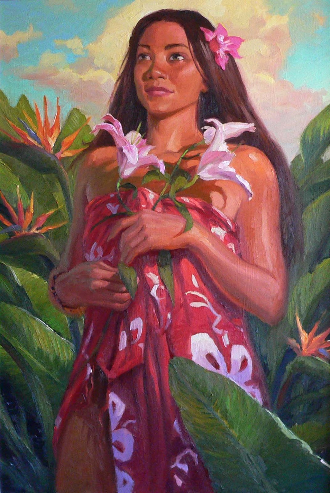 James Finch Art: Island girl