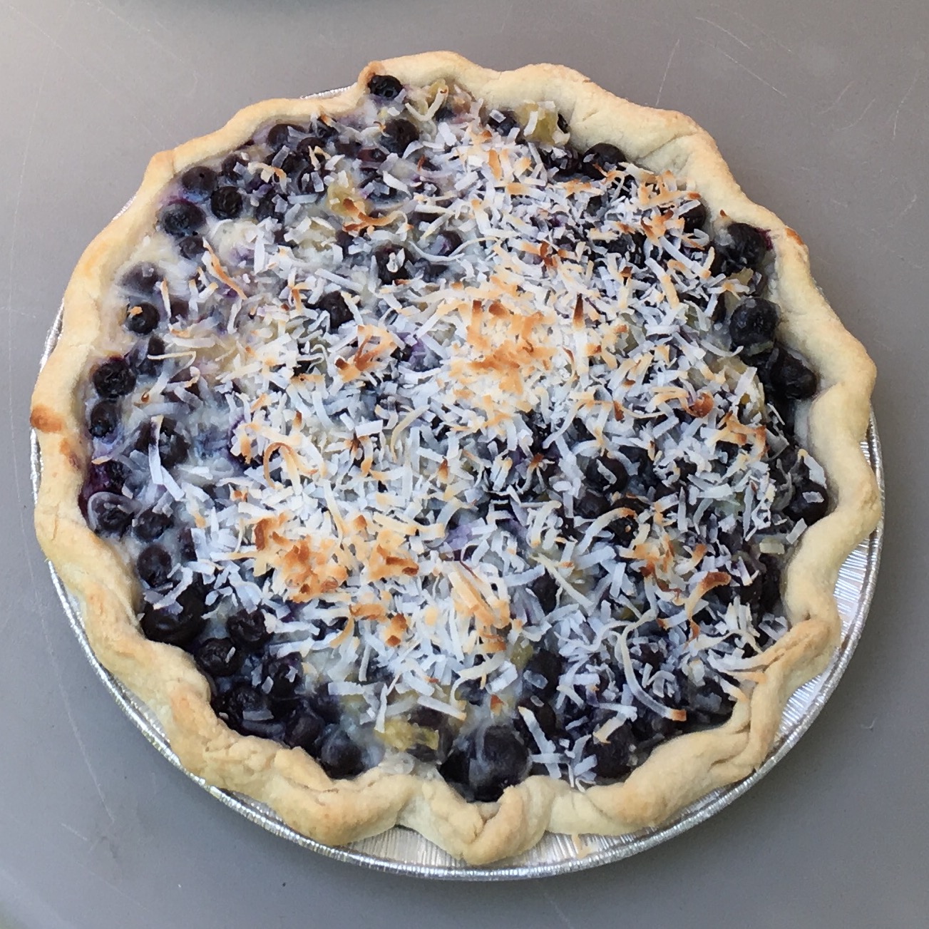 Justin Pie-Man: Blue Hawaii Pie