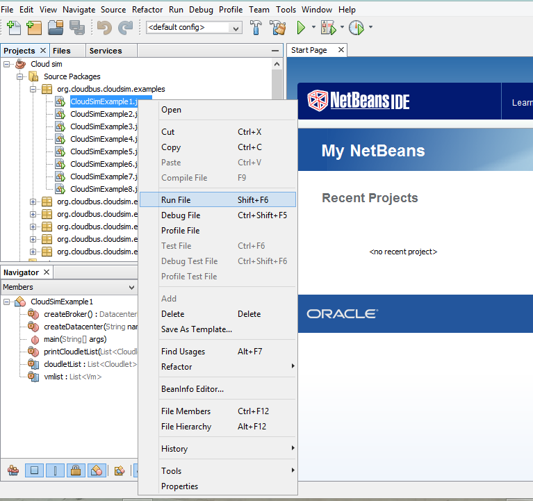 Cloudsim with netbeans ~ Geek Ahead