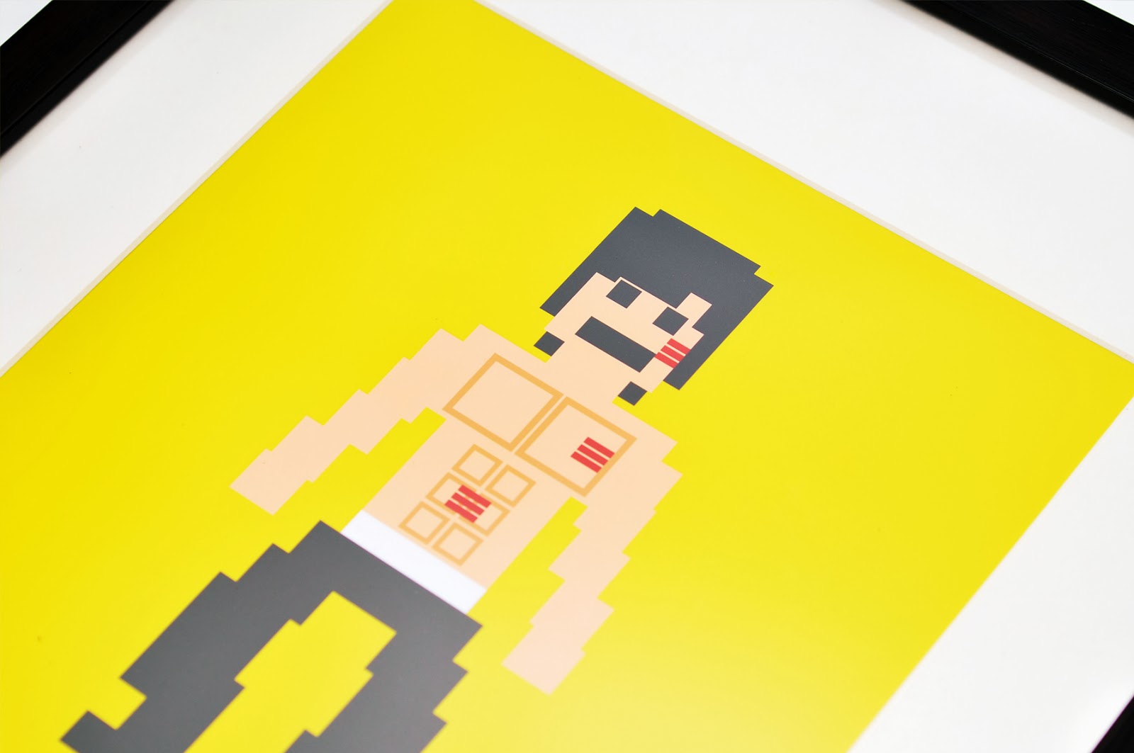 TOTO Workshop: In Memory of Bruce Lee Pixel Design Project Wall Art Print