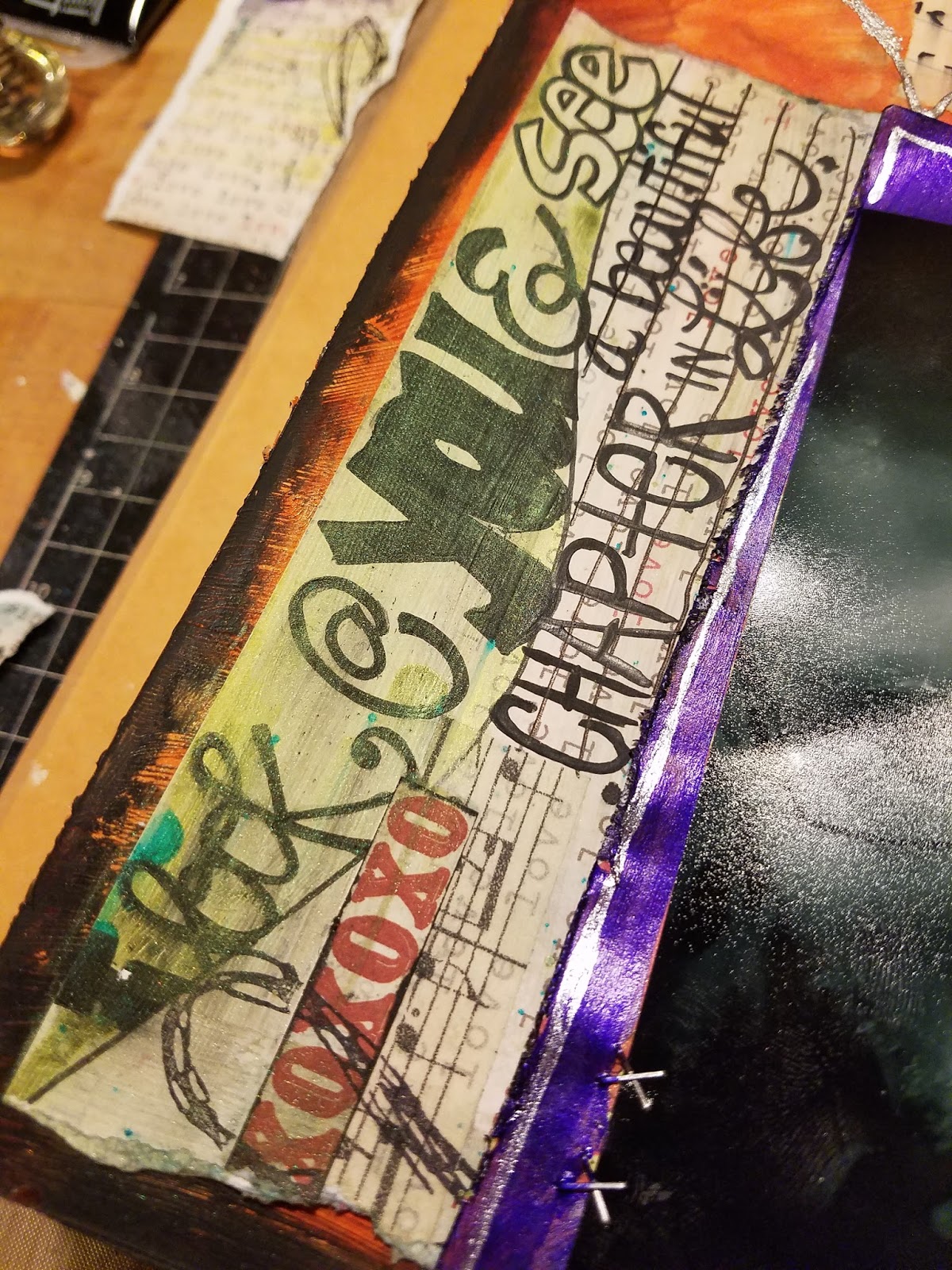 Scrapbooking Techniques: Creating through the Pain - Broken Red Thread