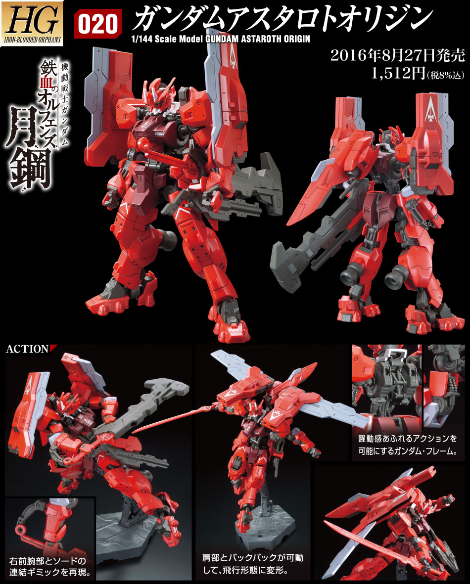 GUNDAM GUY: HG 1/144 Gundam Astaroth Origin - Release Info