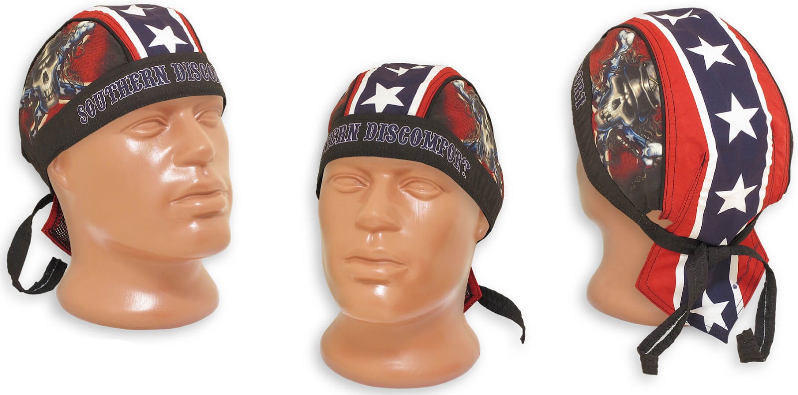 Motorcycle Helmets: Rebel Flag Do-Rag