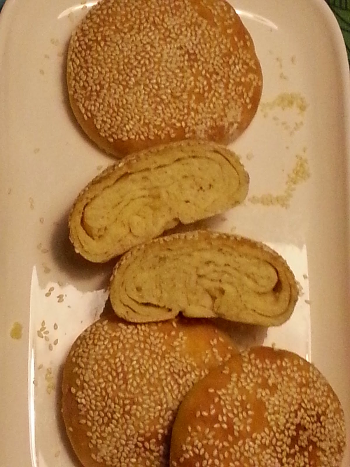 Pat's Kitchen Journal: Sesame crispy Bing ( baked)