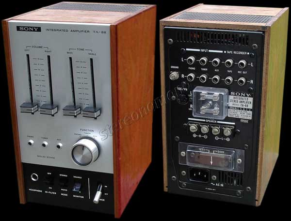 stereonomono - audio Hi Fi Compendium - 14 years on-line: Sony TA 88 (1970)