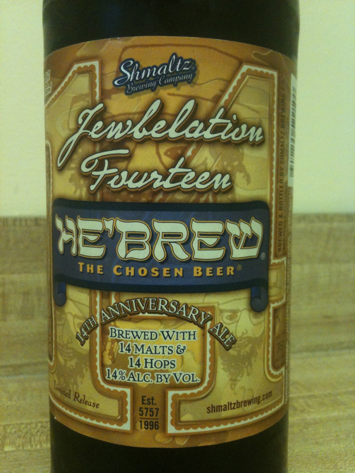 Cervejas Americanas: He'Brew Jewbelation Fourteen