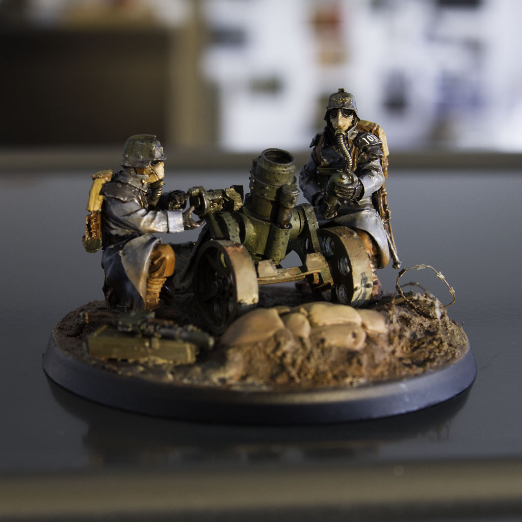 Revisiting the warp...: Death Korps of Krieg Mortar Team...