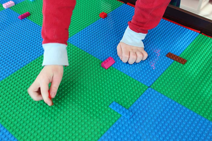 Turn Your Train Table Into a Lego Table with Color Coded Storage ...