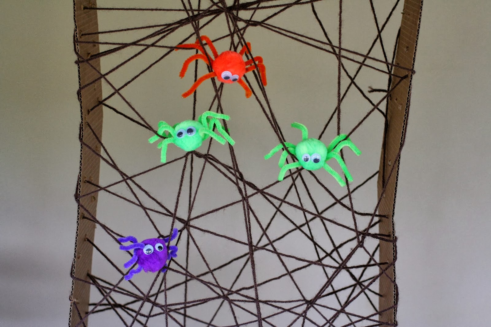 Halloween Fine Motor: Giant Lacing Spiderweb