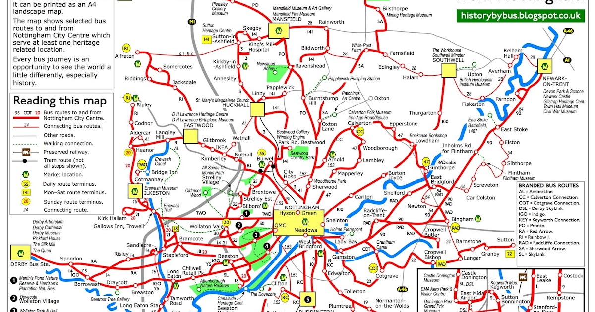 Beeston Week: Nottingham history by bus map