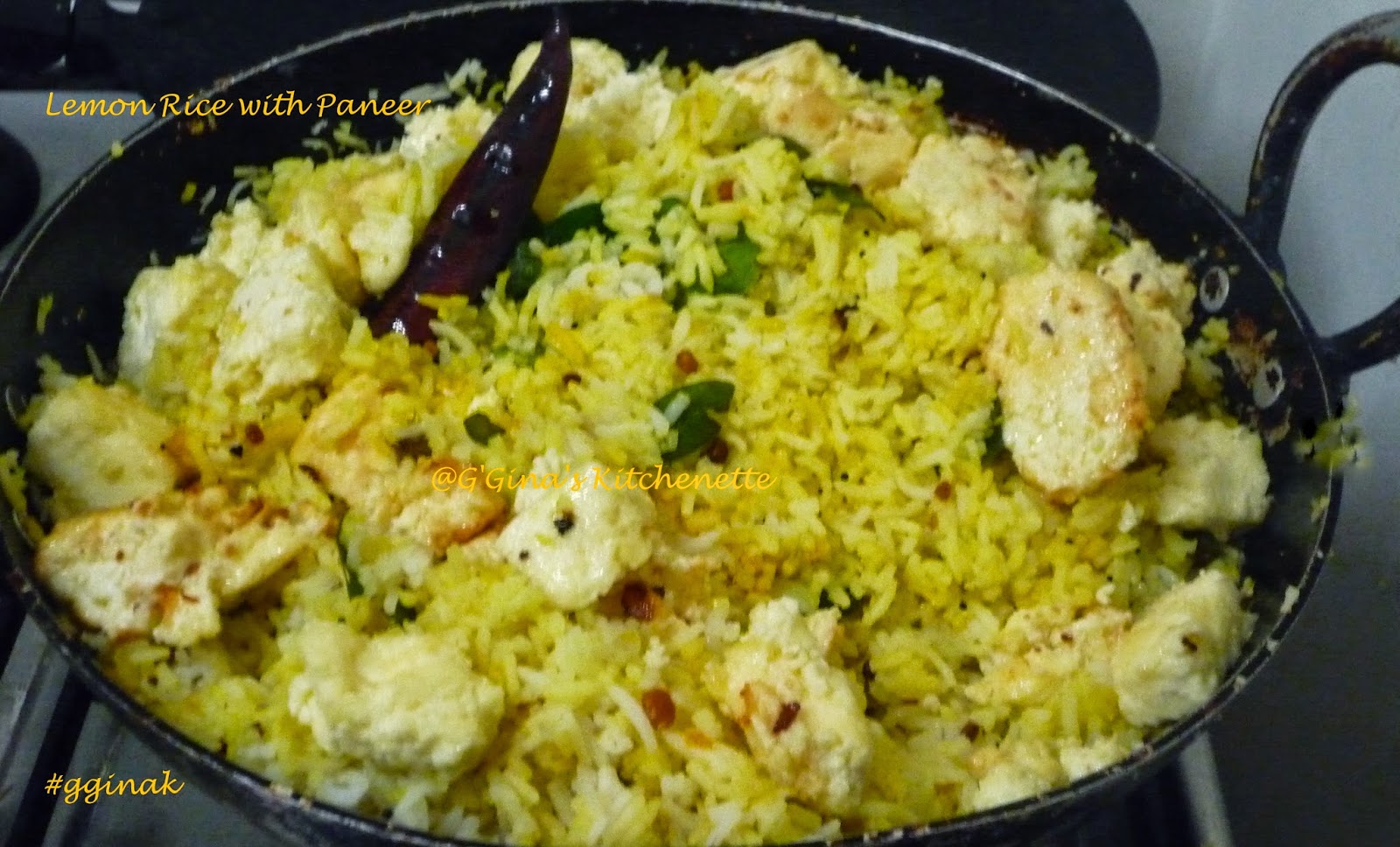 G'Gina's Kitchenette: Lemon Rice with Paneer
