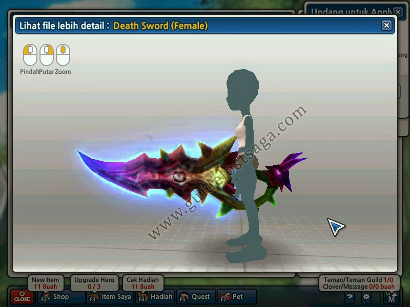 Gear Design Lost Saga Indonesia - DEATH SWORD Senjata Death Knight (F/M ...