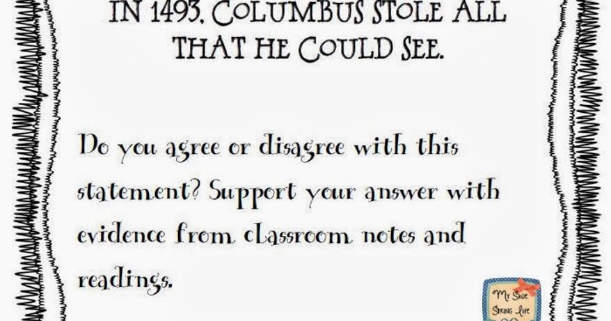 Columbus Day Explorer Journals! | My Shoestring Life