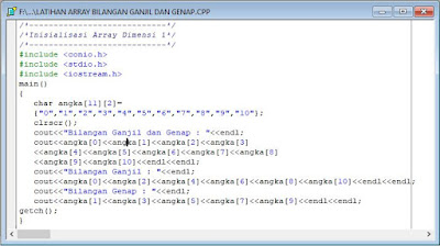Catatan Kuliah: membuat program bilangan ganjil dan genap pada fungsi ...