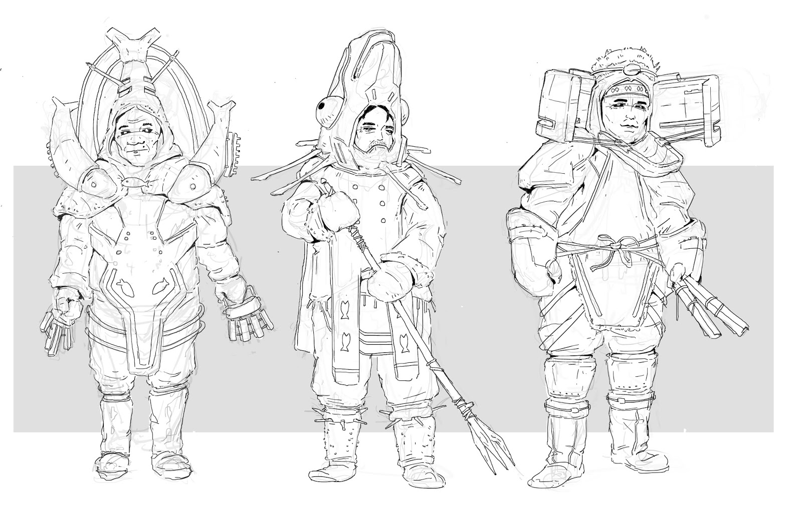 Albert Lim : some sketches from different projects this term