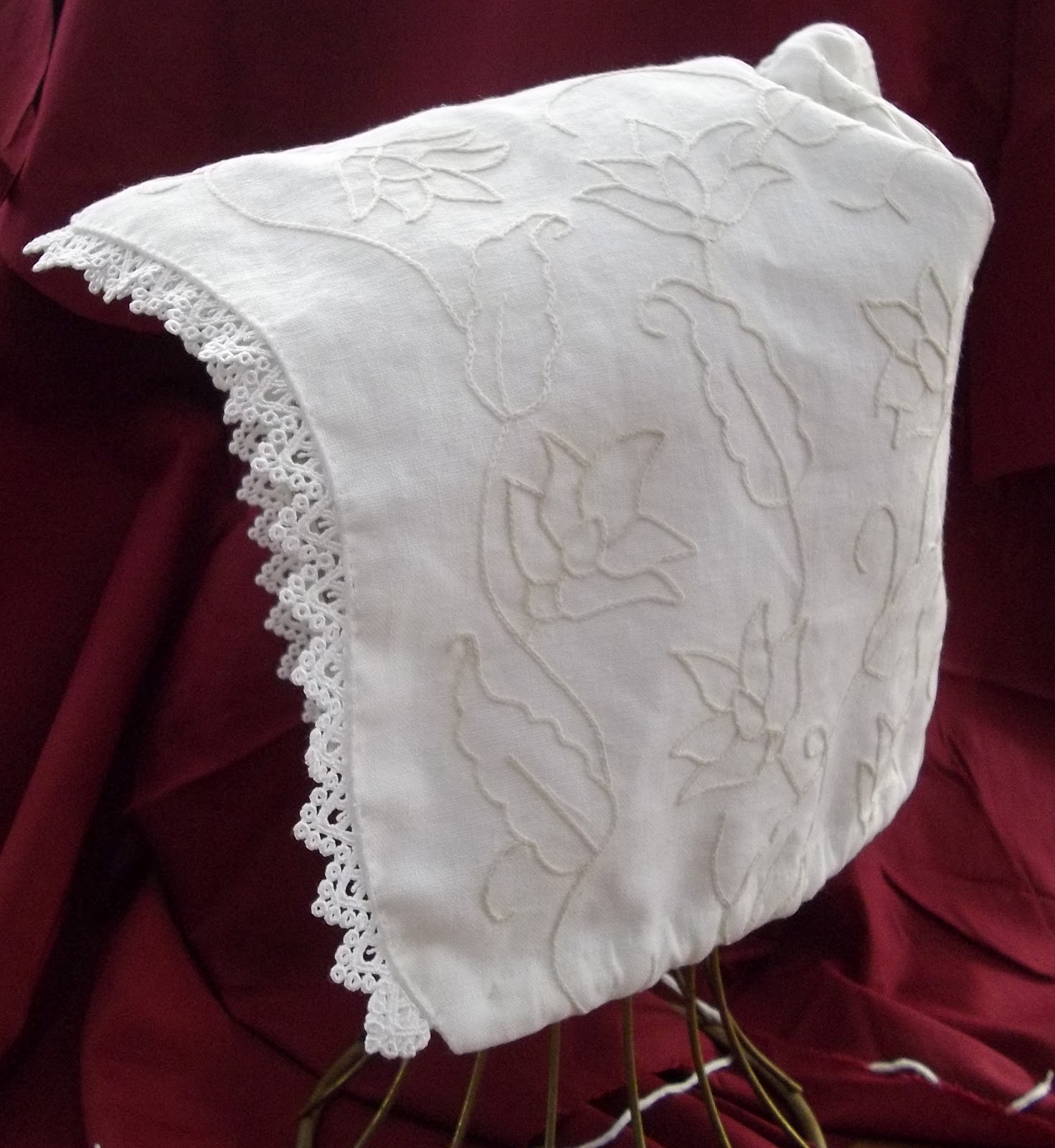 Broider Me 'Bethan: Elizabethan Whitework Coif
