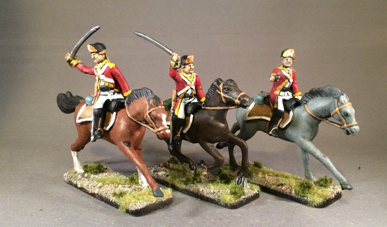 Bob's Miniature Wargaming Blog: 54mm AWI Cavalry