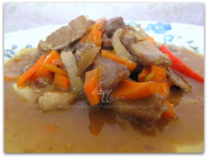 facts of life: Daging Goreng Halia dengan Minyak Bijan