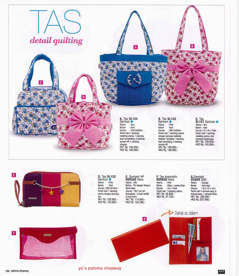 Yu`a Paloma Shopway: Katalog 24. Tas & Dompet Wanita