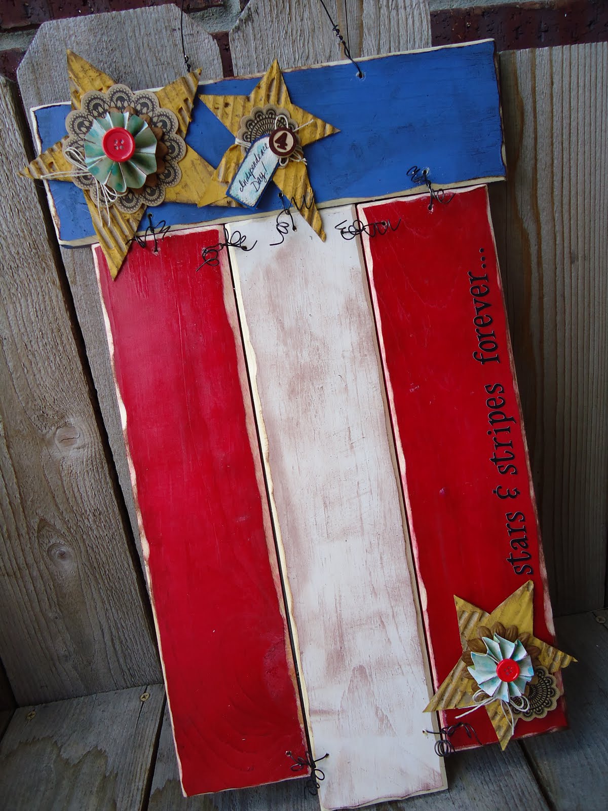 Patriotic Wood Sign{Craft Goodies}