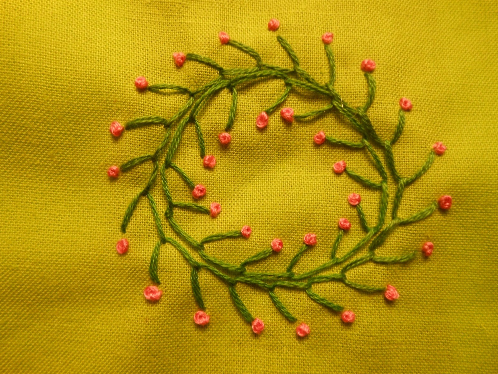 Art With a Needle: Recurring motifs 2 -- wreaths