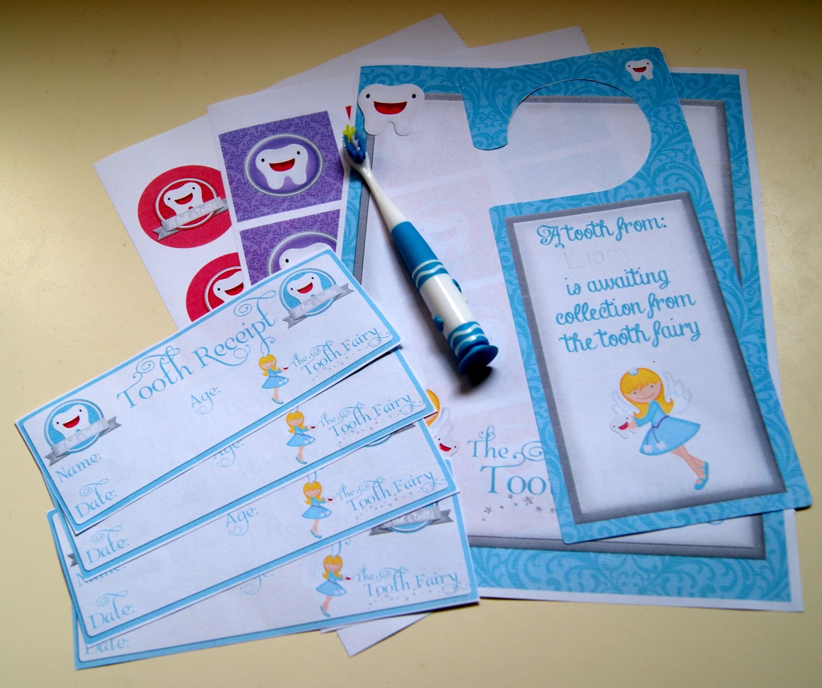A-Manda Creation: Tooth Fairy Printables, projects, tooth receipts ...