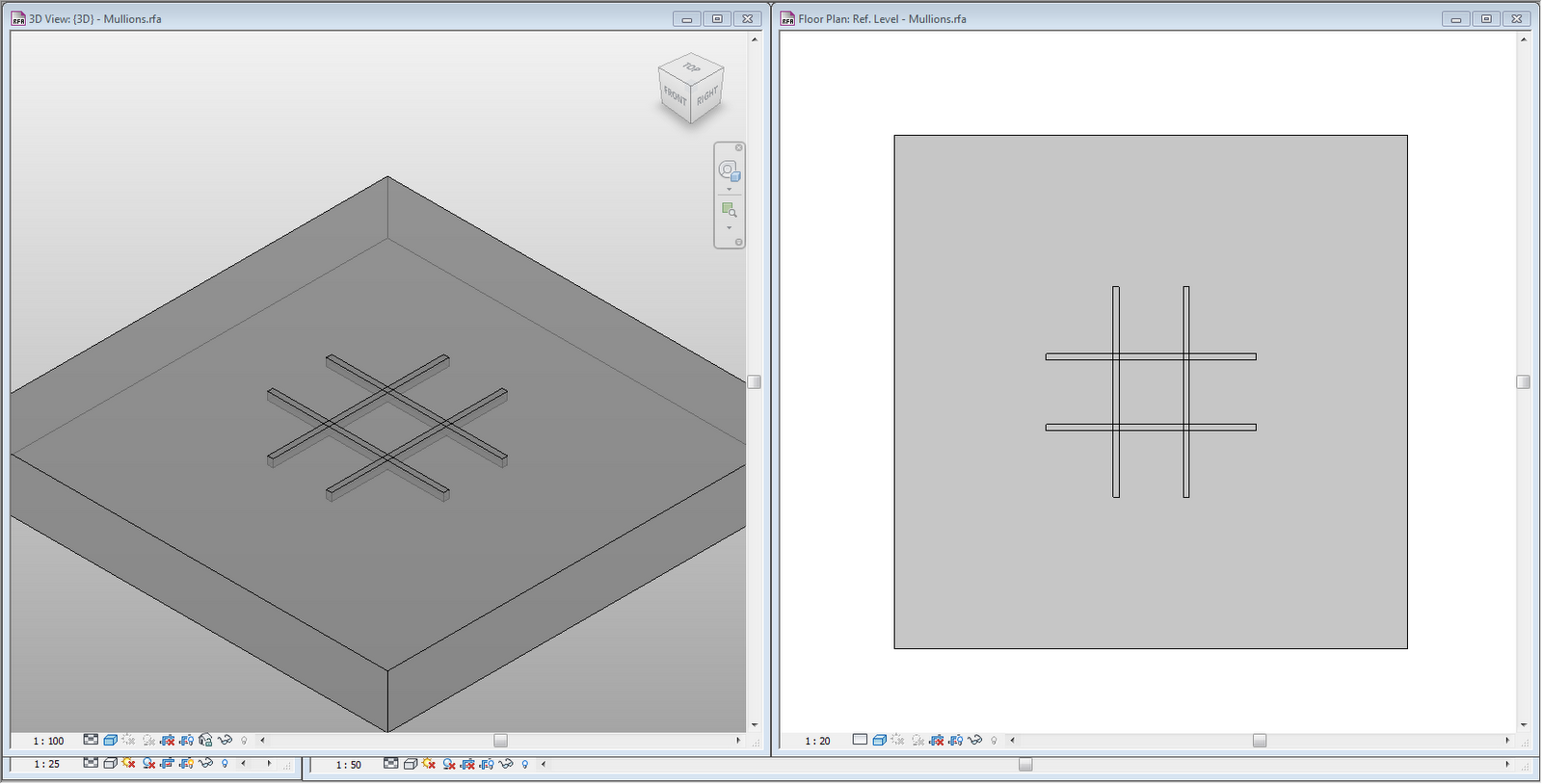 Custom Revit Families: Mullions / Szprosy