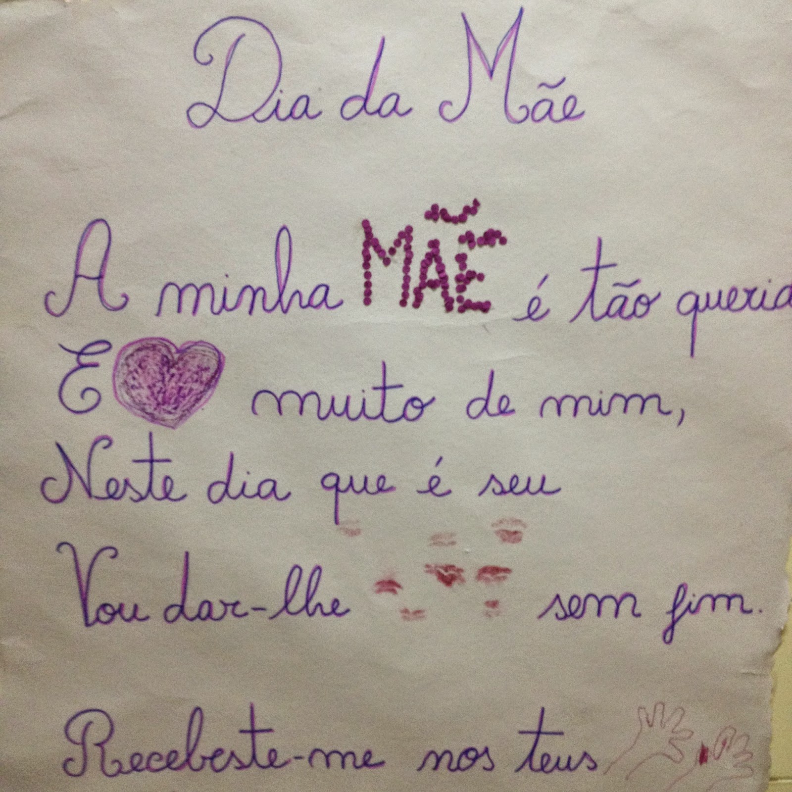 Jardim Divertido: Um poema para a mãe