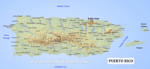 Puerto Rico Map