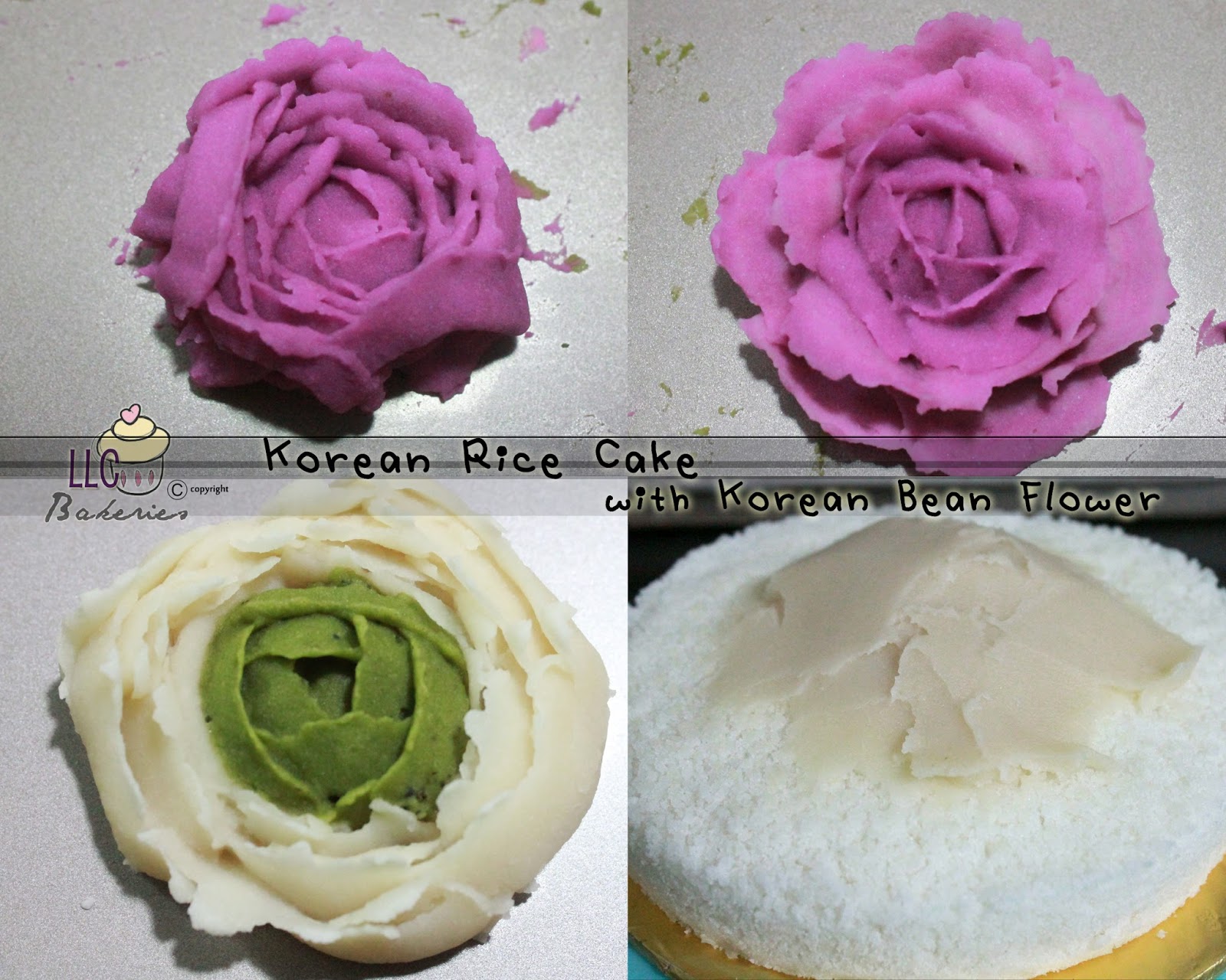 LLC Bakeries: Korean Rice Cake @ Baekseolgi with Korean Bean Flower ...