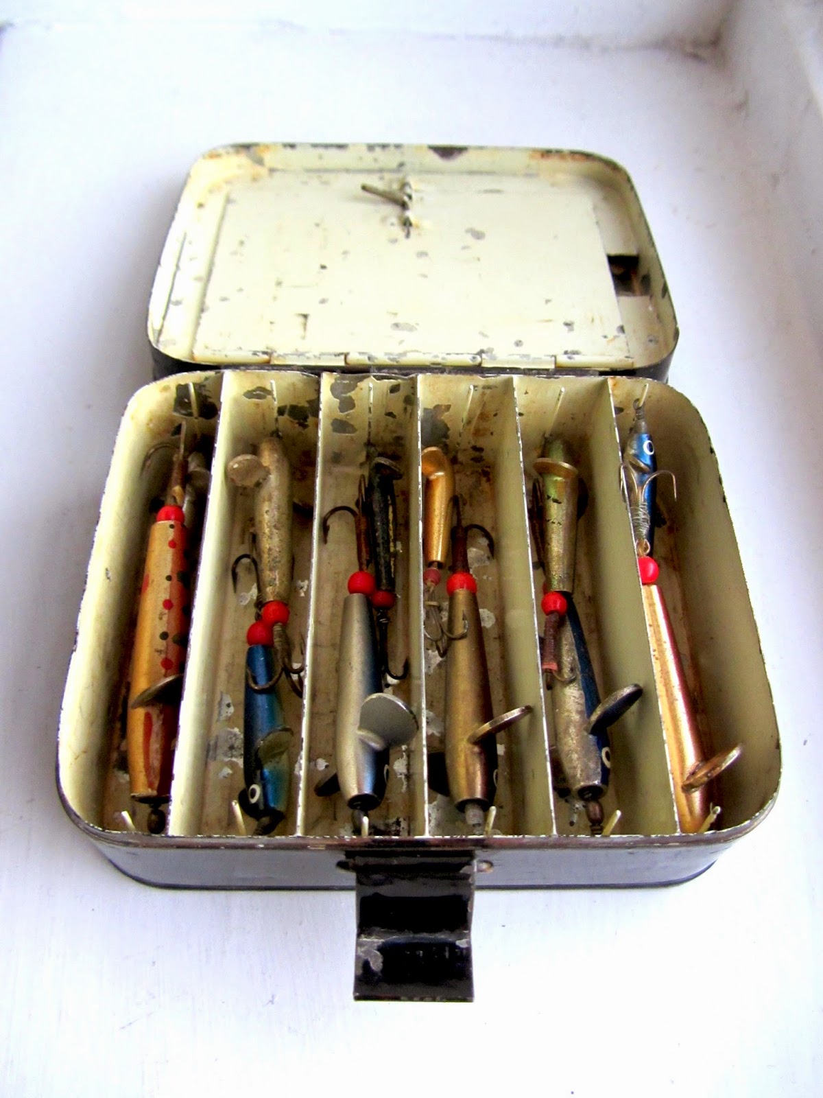 Andrews of Arcadia Scrapbook: Black Japanned Minnow Box