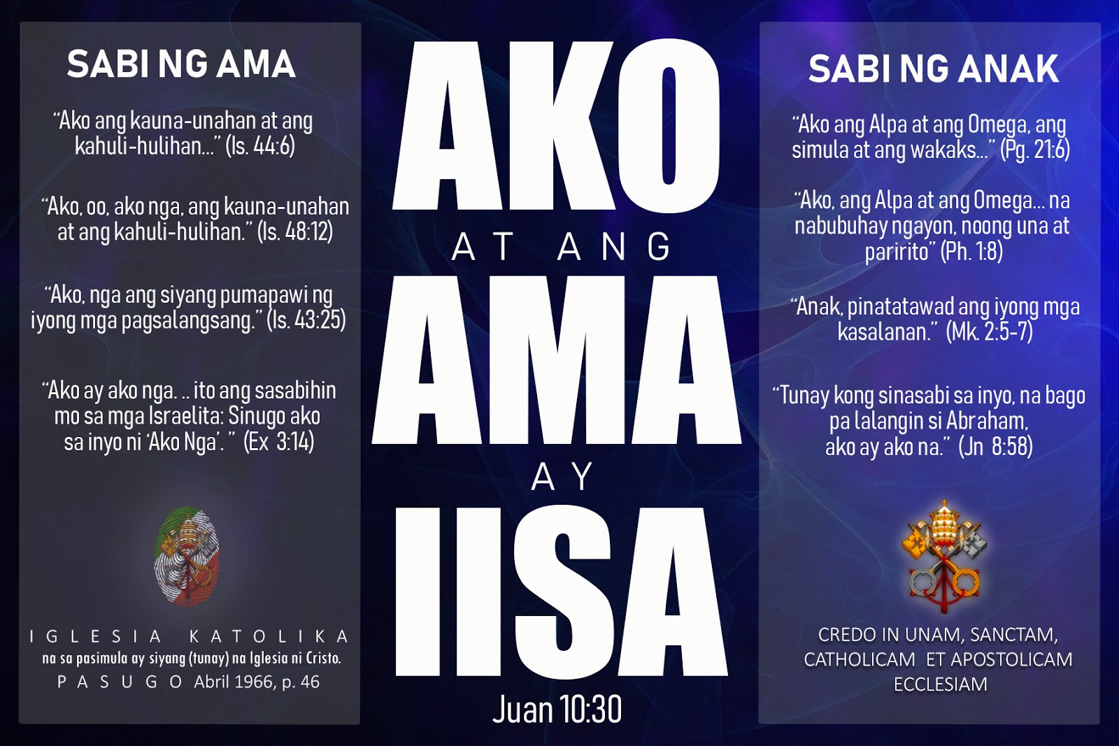 In Defense of the Church: Si Jesus at ang Ama ay Iisa