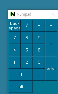 et......und......and.: Numpad (가상 숫자 패드)