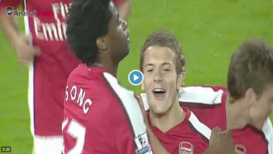 WATCH : On this day in 2008 Jack Wilshere scored first Arsenal goal