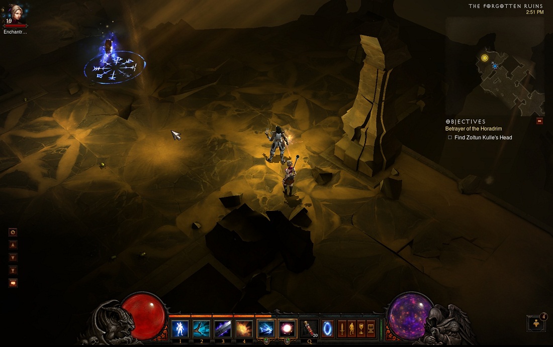 Zoltun Kulle's head location in the Forgotten Ruins - Diablo Guides