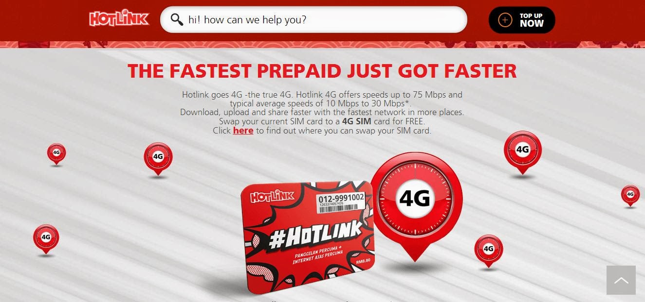 Hotlink's 4G SIM Card speed up to 75Mbps | Unitedmy