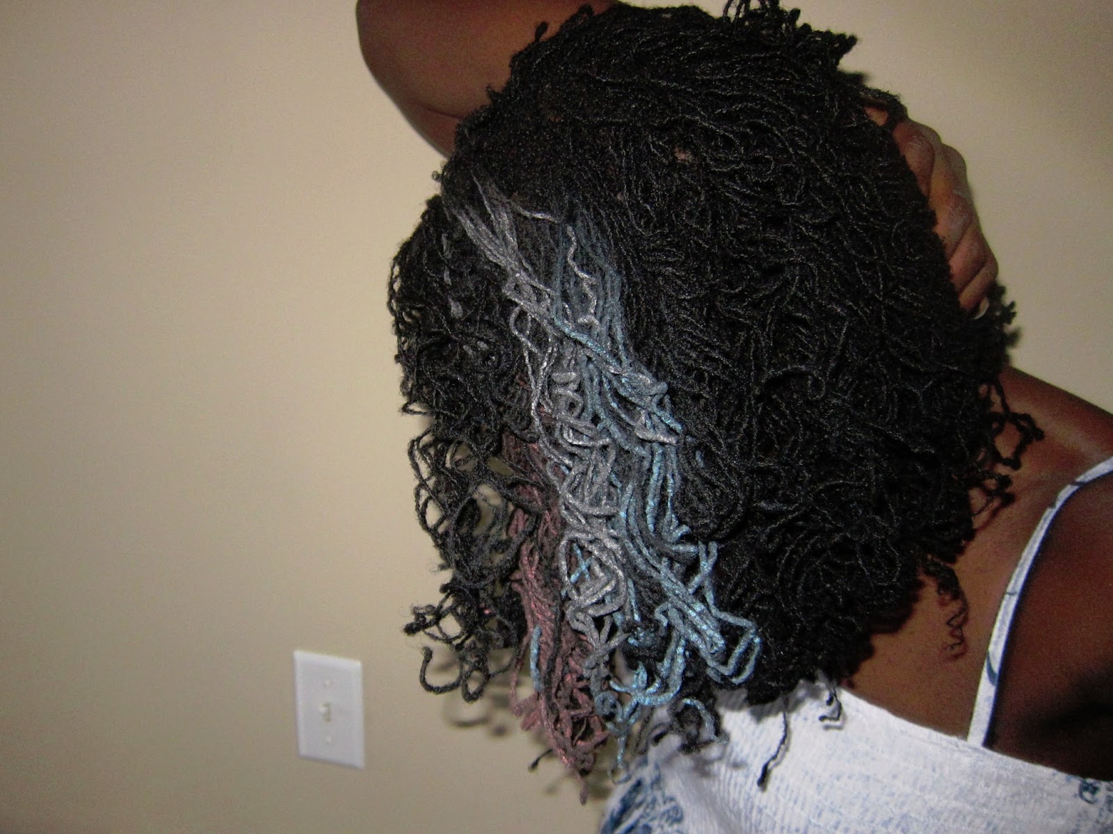 Kreyola's Journeys: Result: Blue, White & Red Highlights Using Chalk on ...