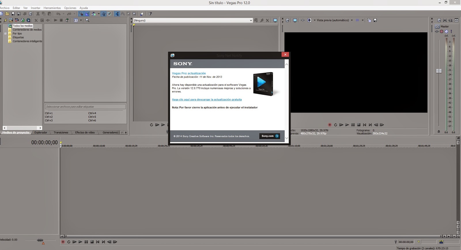 Sony vegas PRO 12 | Full version | Multilenguaje español 2014 - maickpower