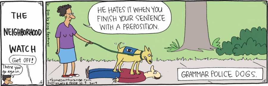 Mystery Fanfare: Cartoon of the Day: Grammar Police Dogs