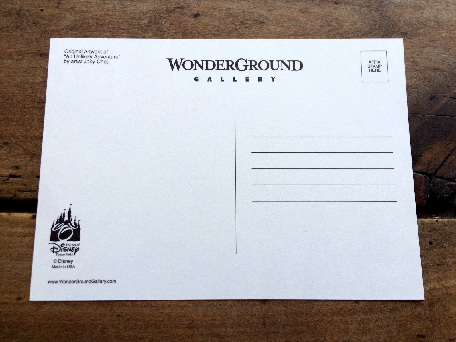 Dan the Pixar Fan: Up: "An Unlikely Adventure" Postcard by Joey Chou