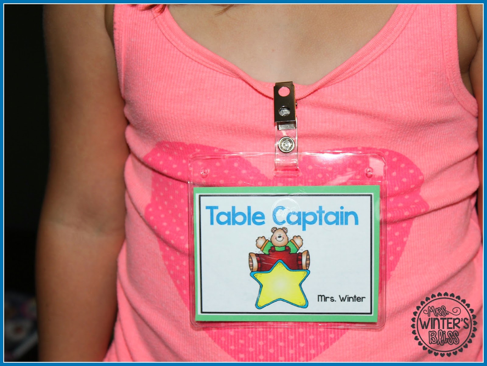 Table Captains Freebie! - Lead in Literacy - Resources For Kindergarten ...