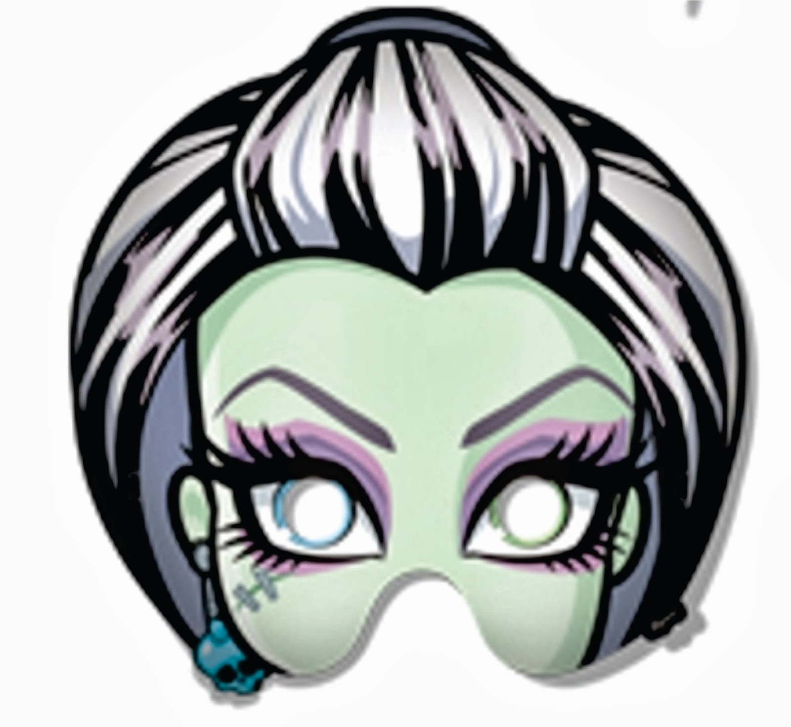 Como Fazer Tudo em Artesanato: Moldes de Mascara Monster High
