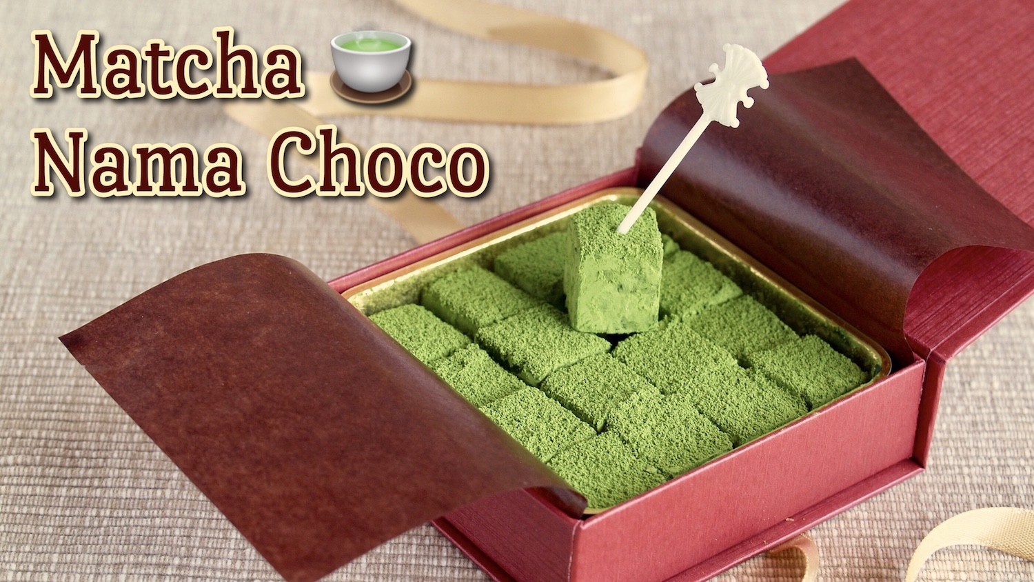 3 Ingredients Matcha Nama Choco (Green Tea Fudge-like Chocolate ...